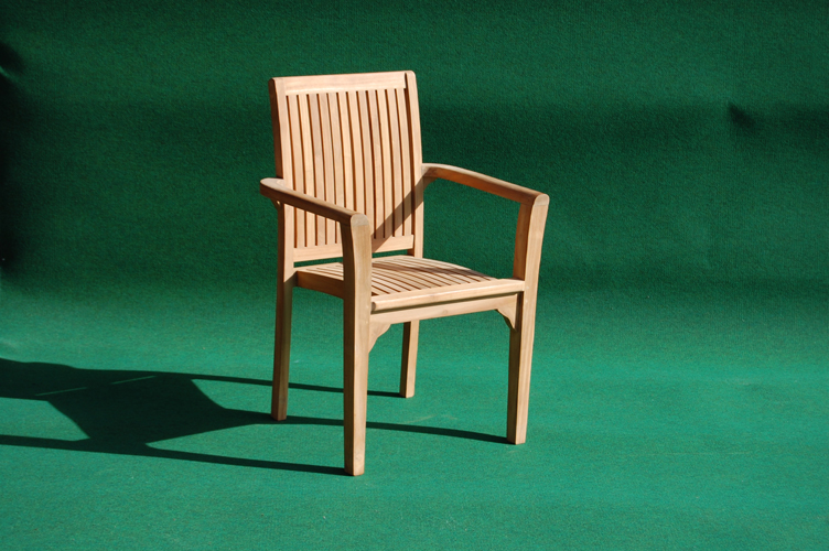Teak Stacking Armchair - Garden Teak Teak Stacking Armchair - Garden Teak